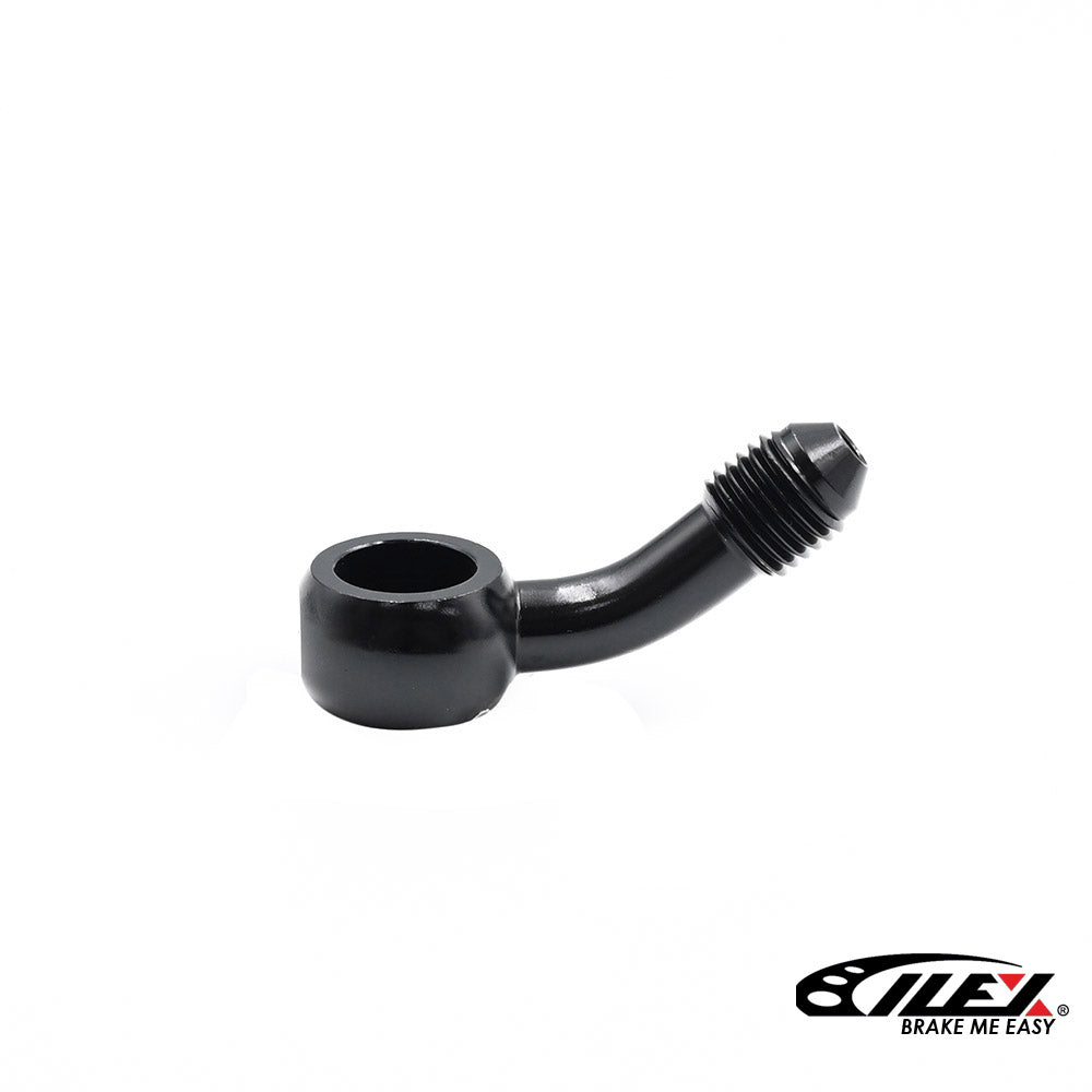 Brake Line Adapter Fitting 3AN to M10 45 Degree – ILEX Rotors